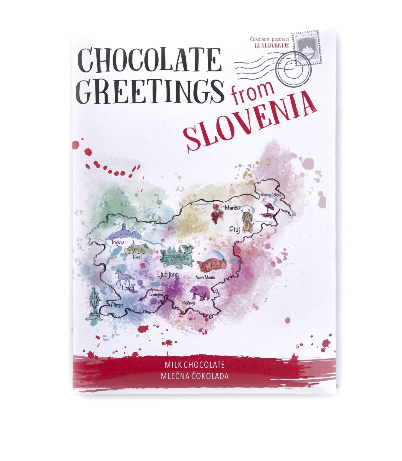 Čokoladni pozdrav SLOVENIJA | Lucifer Chocolate